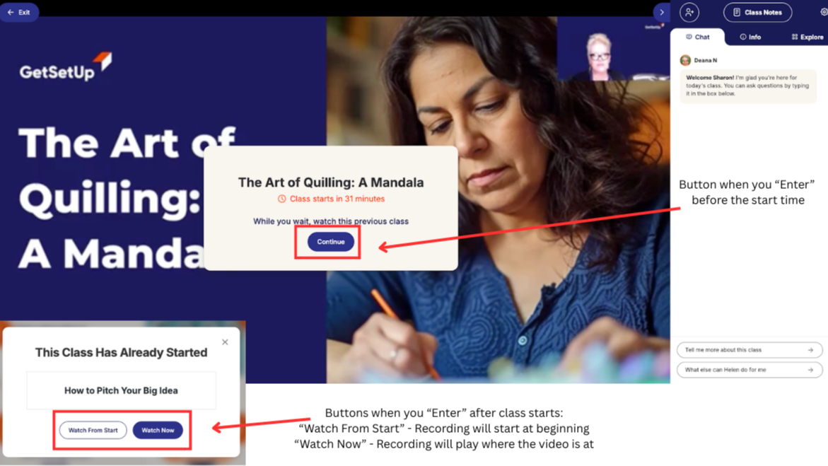 Step 5: Join the Zoom Session (Live Classes Only)